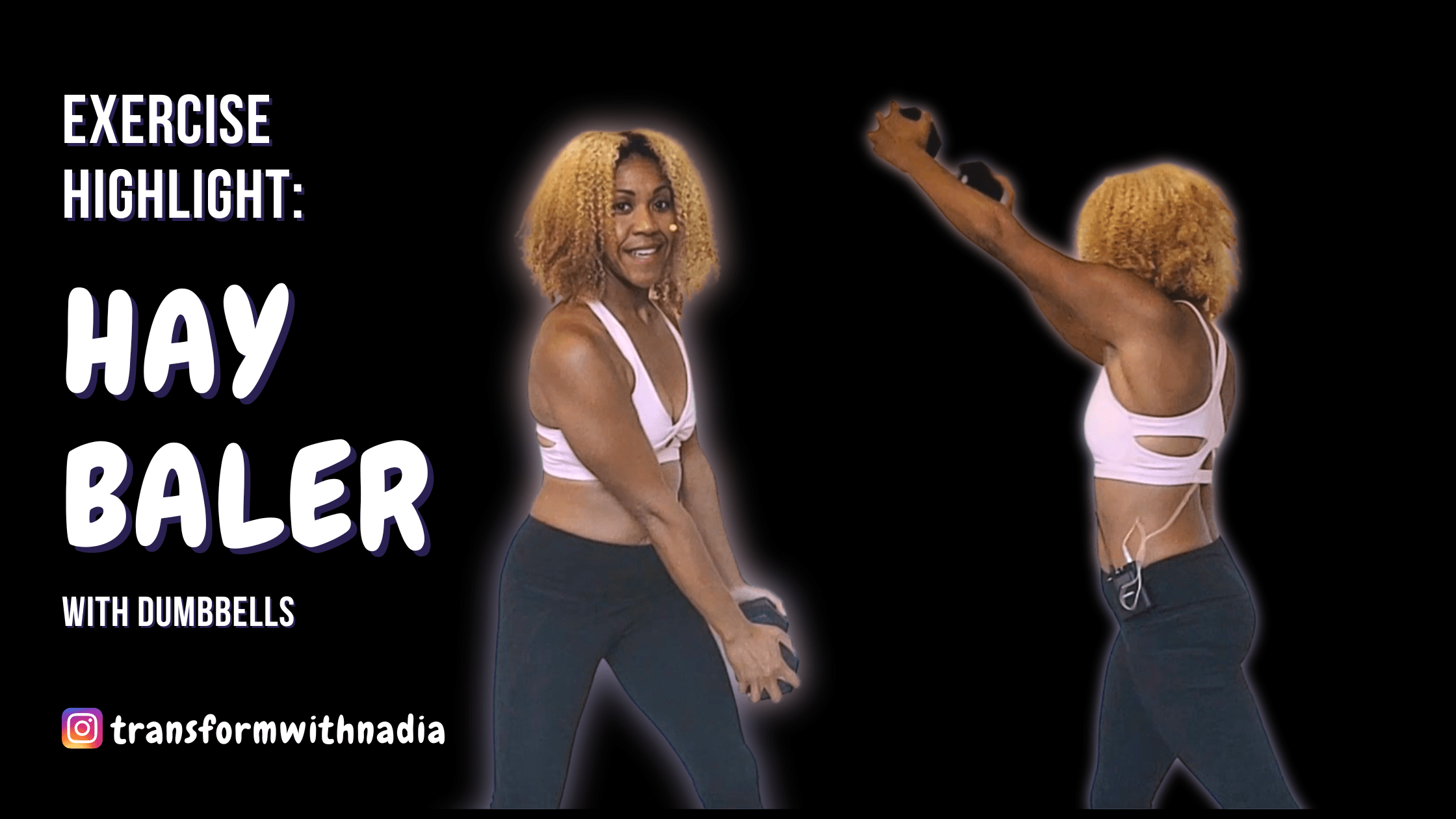 Hay Baler Exercise Highlight (with Dumbbell) - Coach Nadia